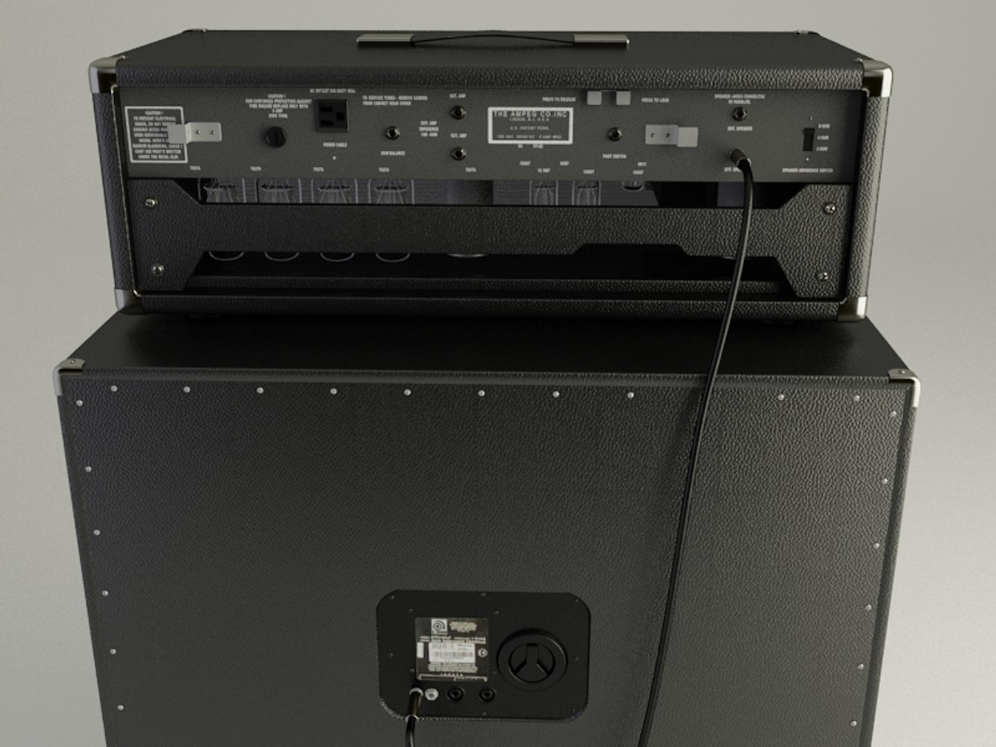 3d Model Classic Bass Guitar Amp