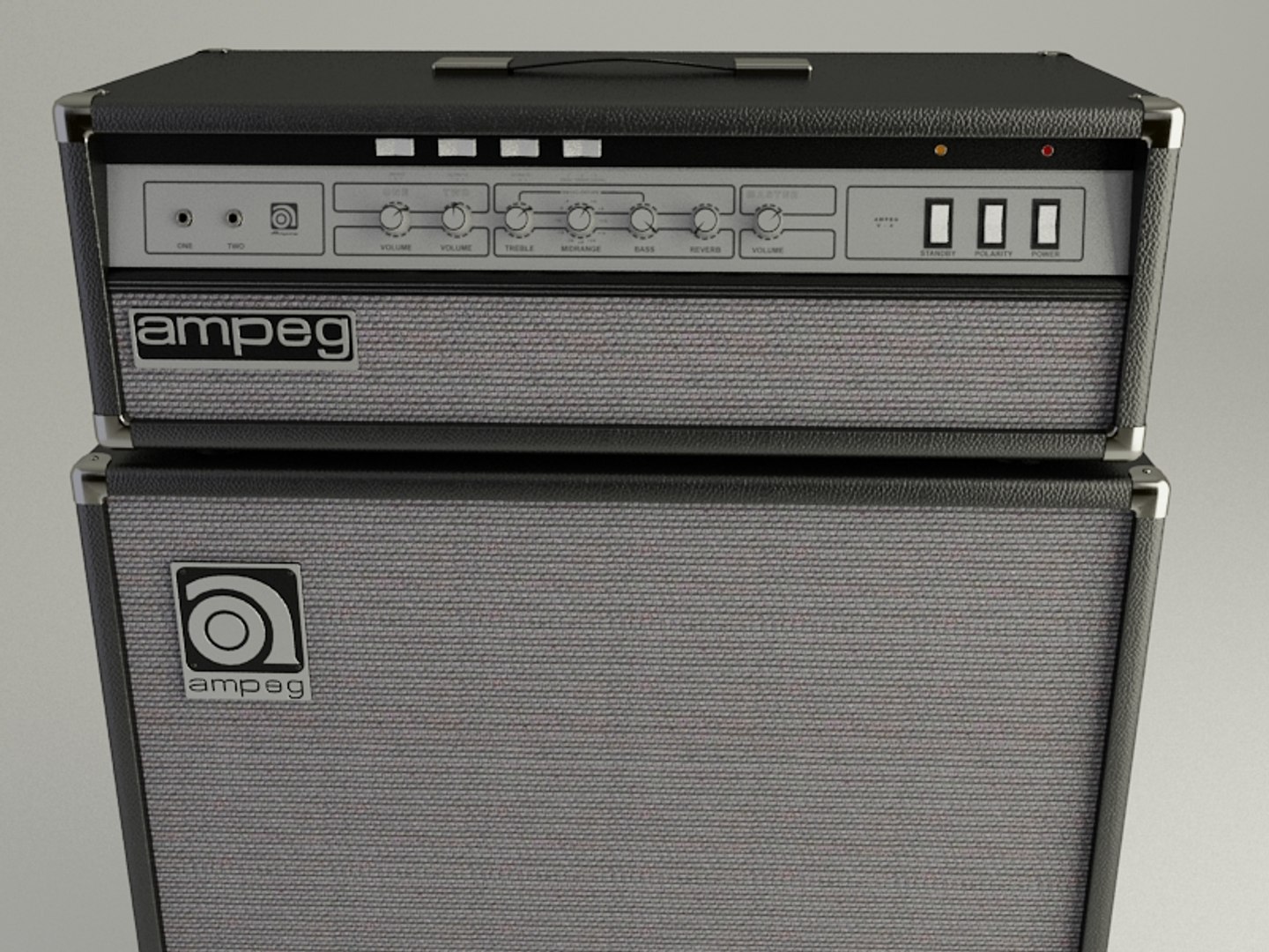 3d Model Classic Bass Guitar Amp