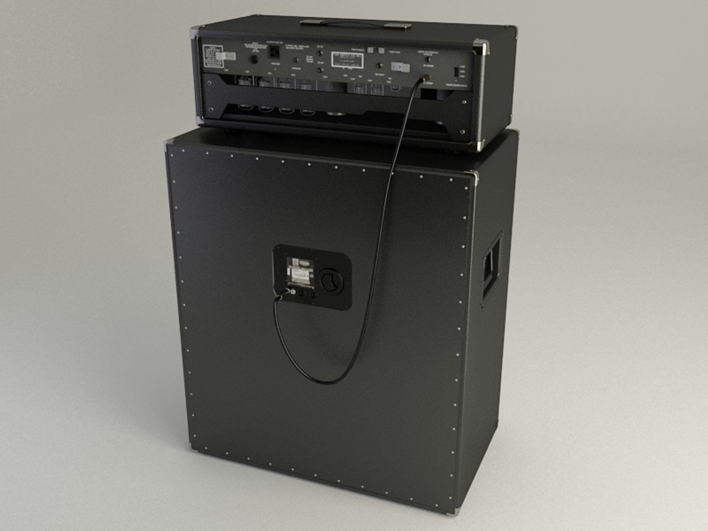 3d Model Classic Bass Guitar Amp