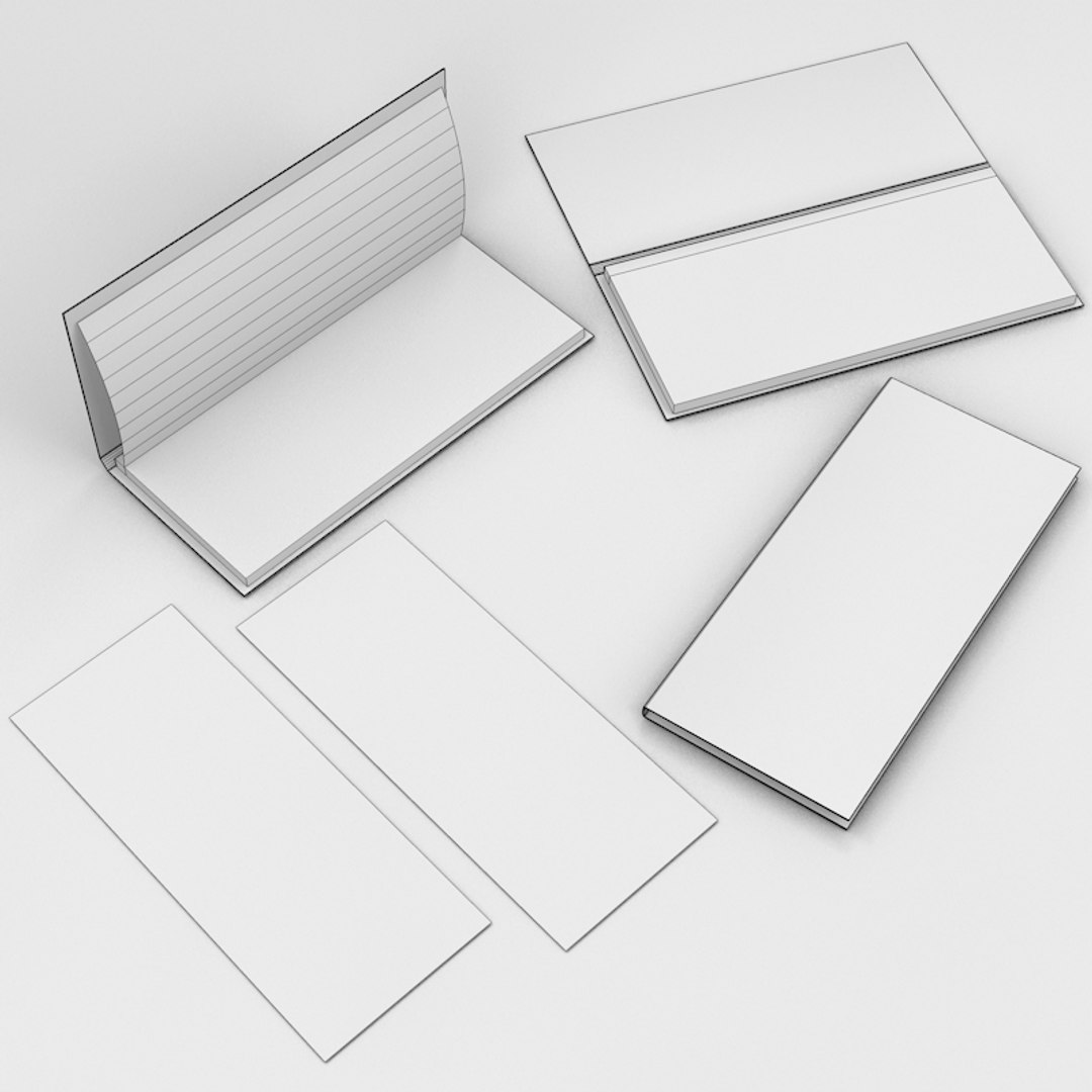 Check Book 3d Model