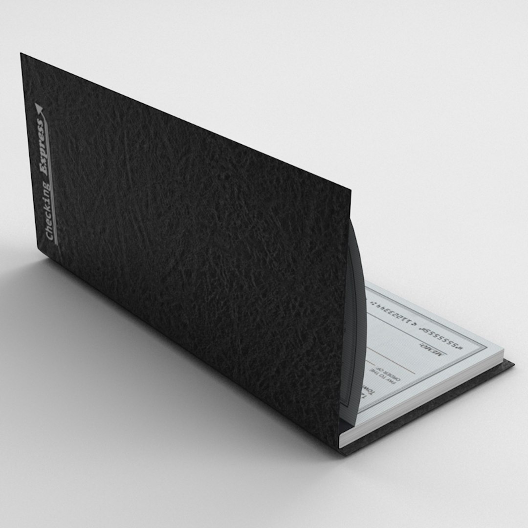 Check Book 3d Model