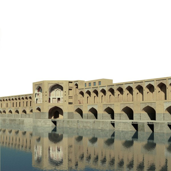 Khaju bridge-32 3D model - TurboSquid 1352246