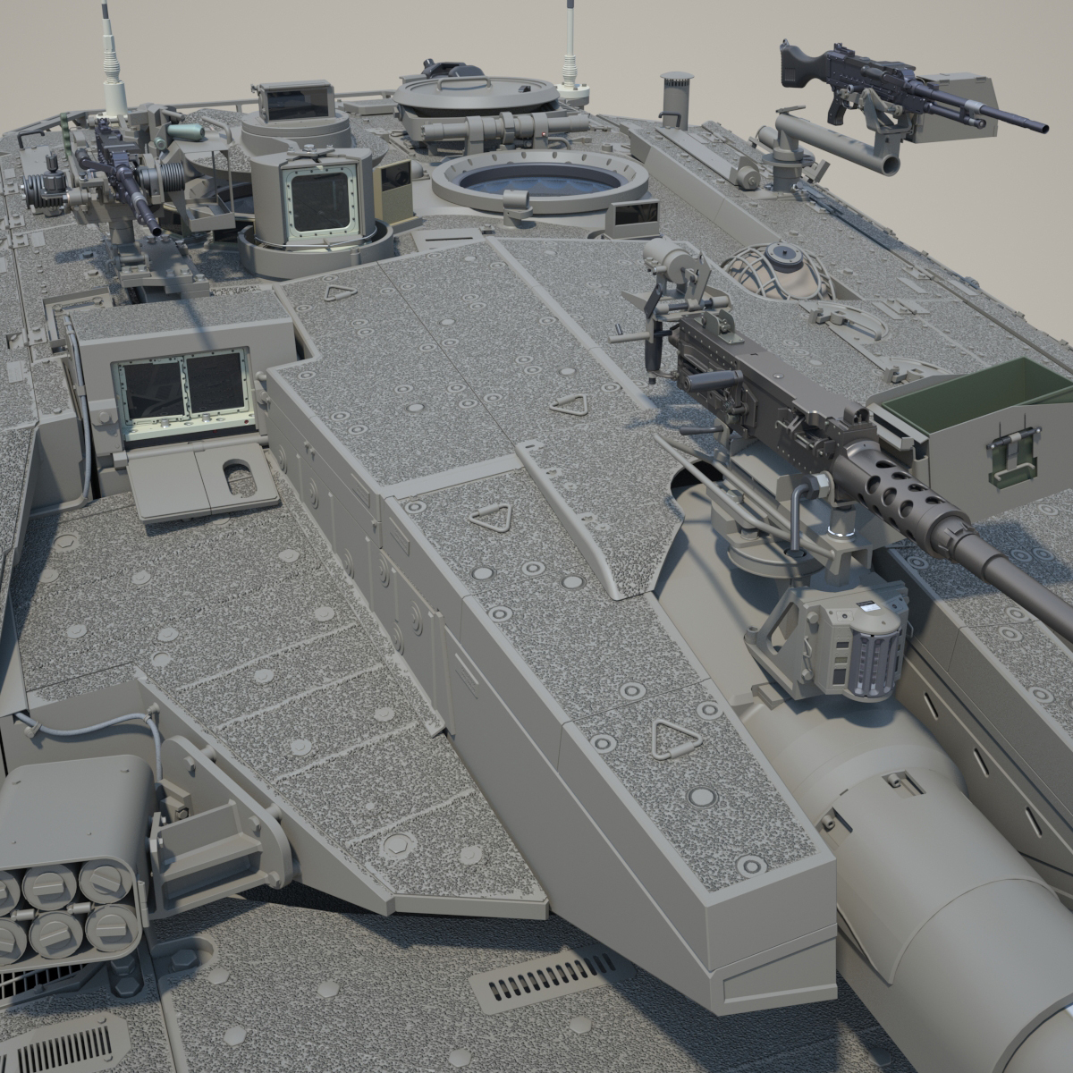 3d idf battle tank merkava