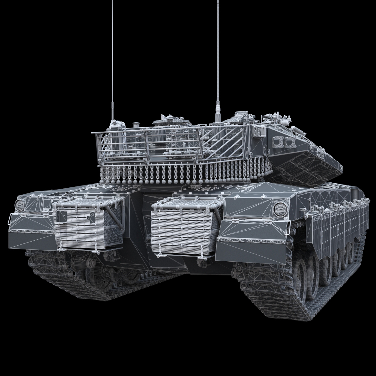 3d idf battle tank merkava