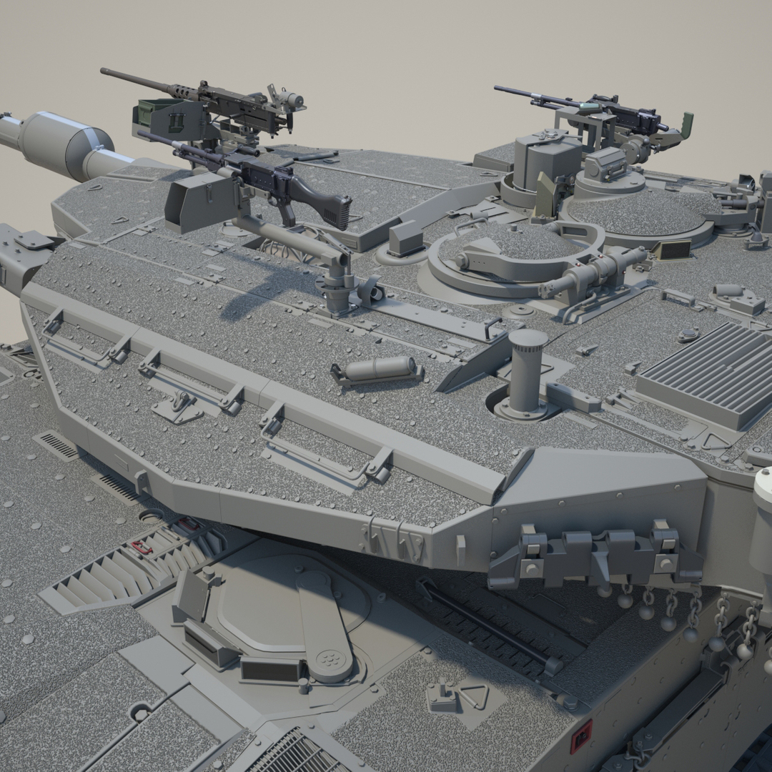 3d idf battle tank merkava