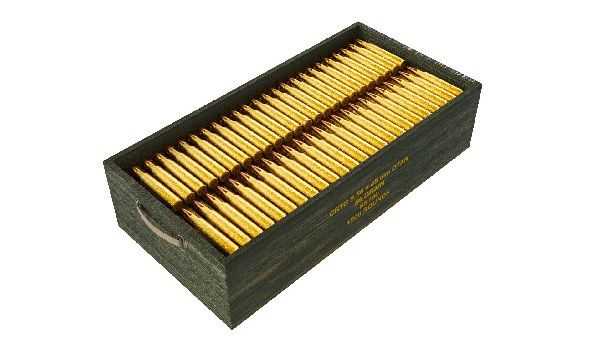Ammo Wood Box With Bullets 3D Model - TurboSquid 2000522