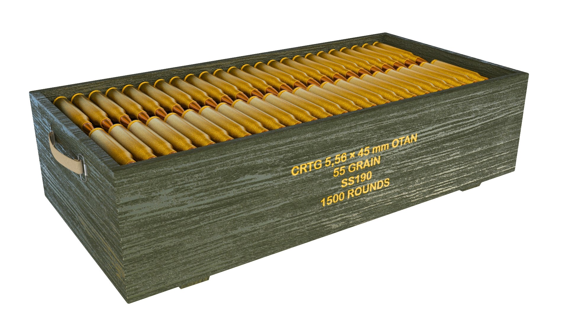 Ammo Wood Box With Bullets 3D Model - TurboSquid 2000522