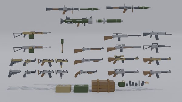 3ds max famas submachine gun