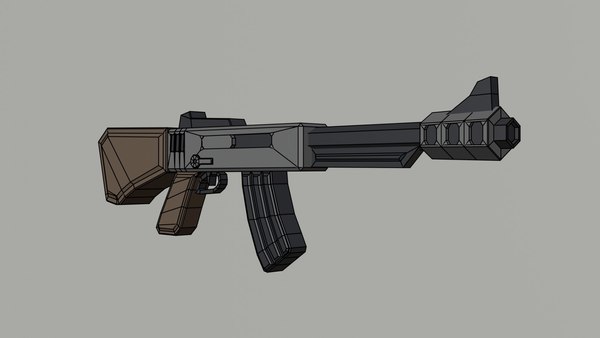 Low-poly cartoon militray weapon asset 3D model - TurboSquid 1751026