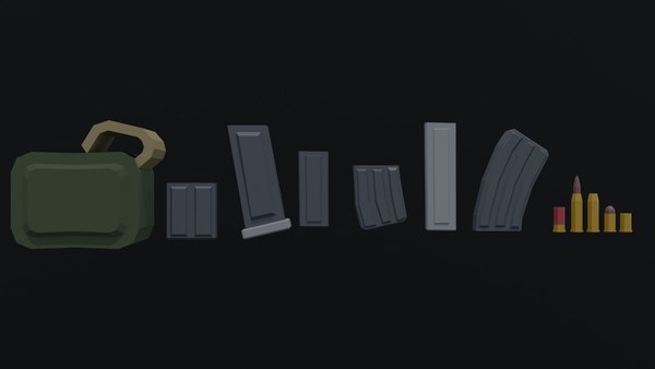 Low-poly cartoon militray weapon asset 3D model - TurboSquid 1751026