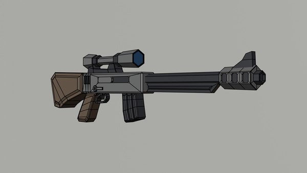 Low-poly cartoon militray weapon asset 3D model - TurboSquid 1751026