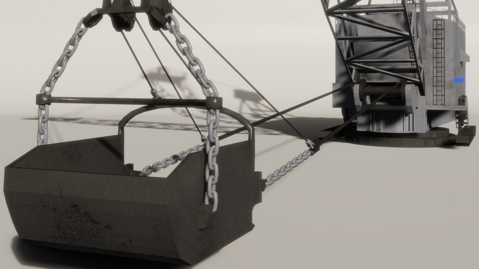 Dragline excavator 3D model - TurboSquid 1639344