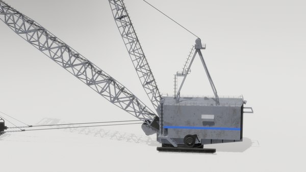 Dragline excavator 3D model - TurboSquid 1639344