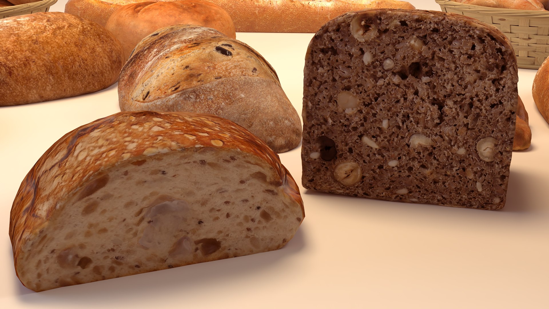 3D Bread Model - TurboSquid 2001193