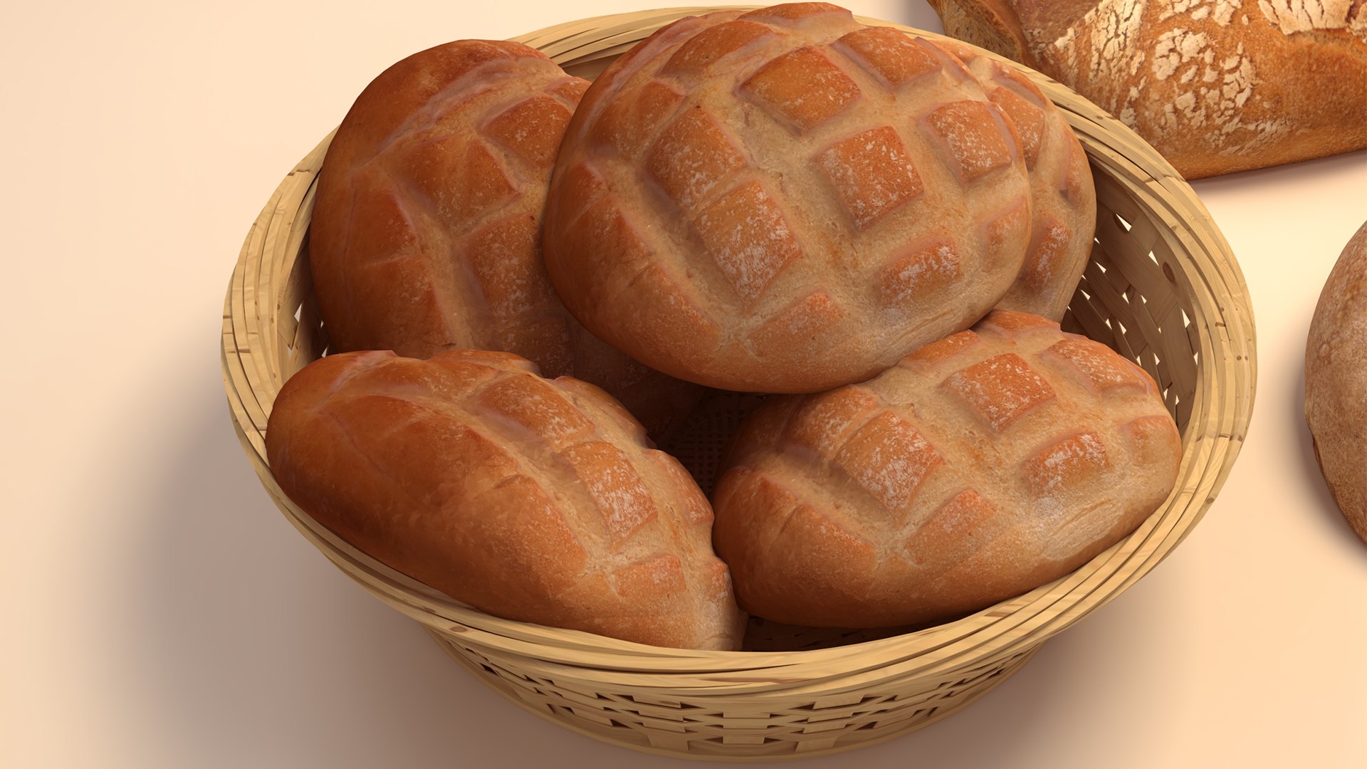 3D Bread Model - TurboSquid 2001193