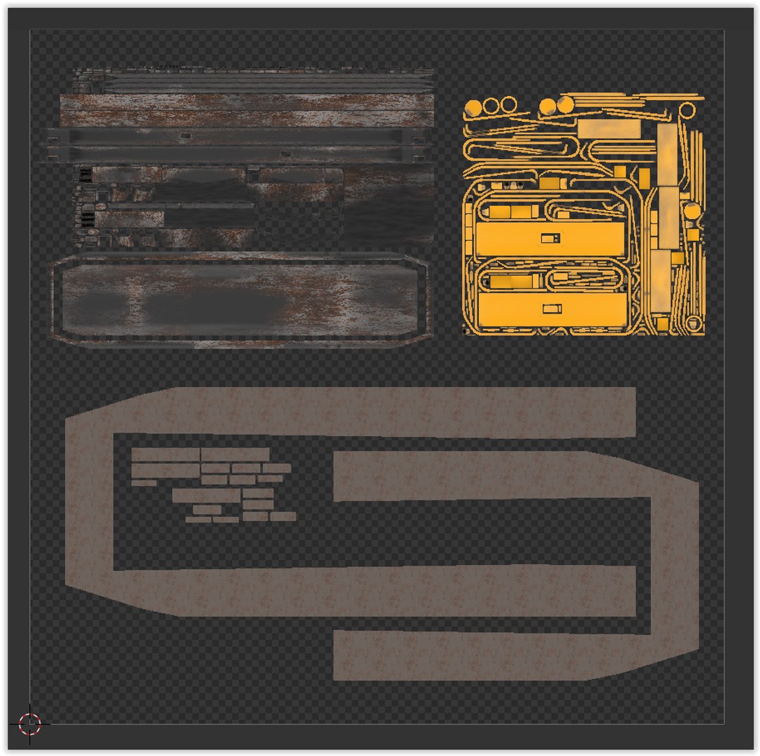 Locomotive Red PBR Textures 3D Model - TurboSquid 2029206