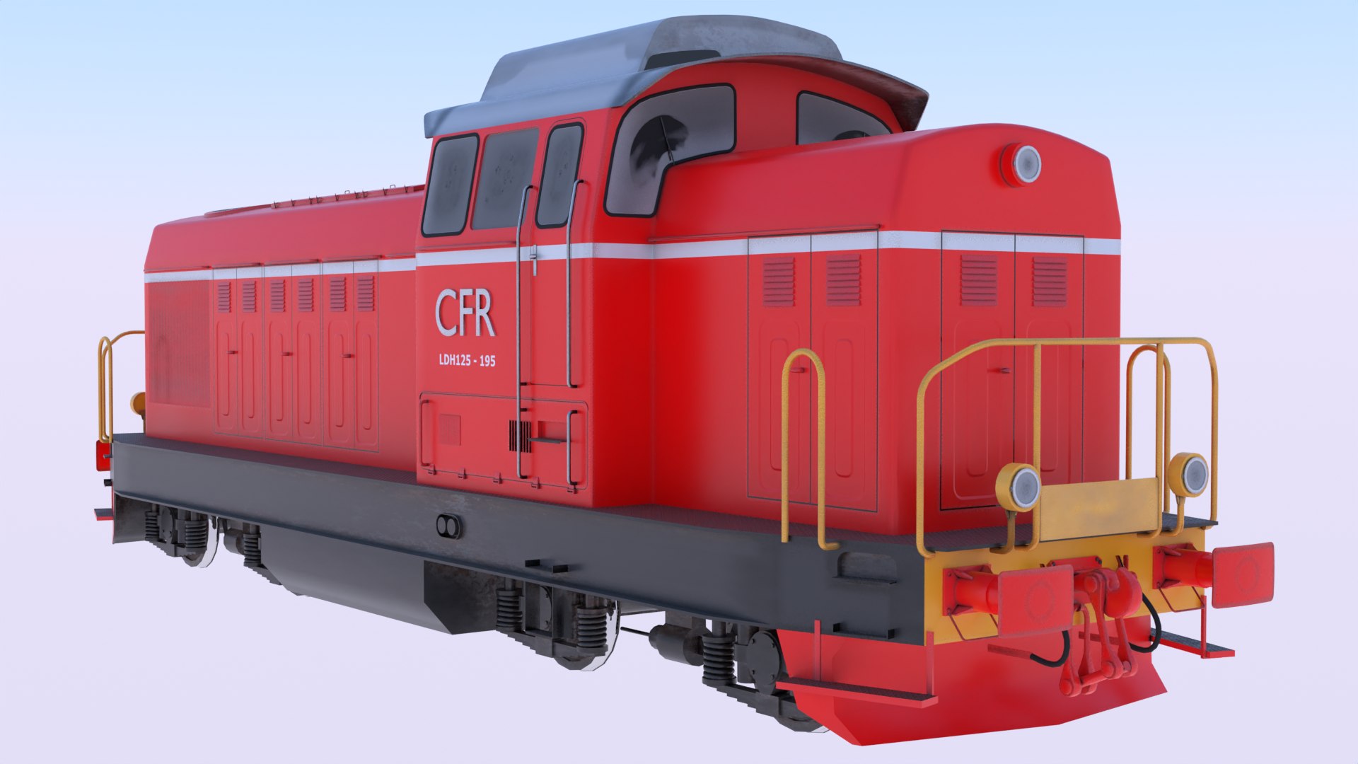 Locomotive Red PBR Textures 3D Model - TurboSquid 2029206