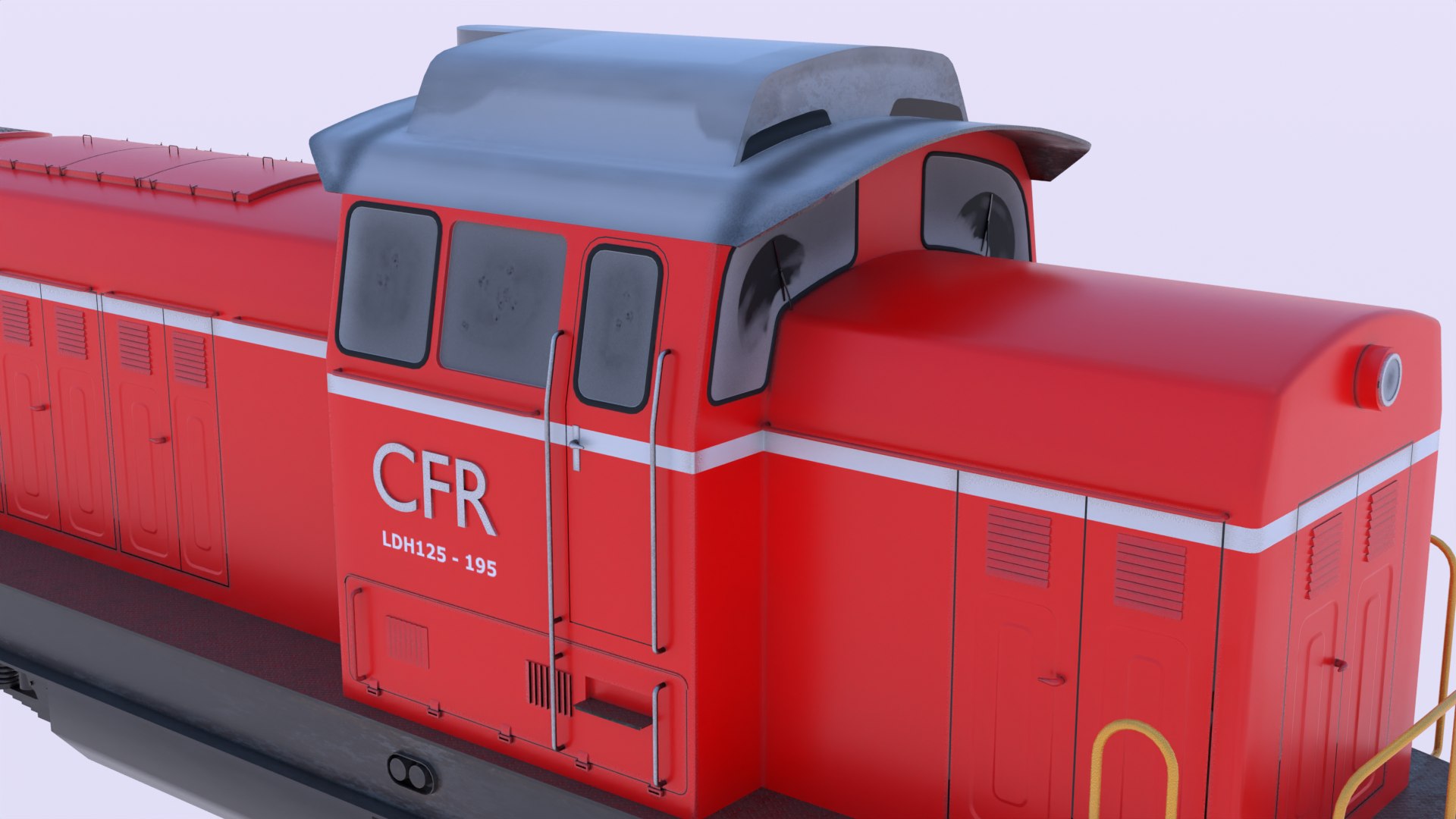 Locomotive Red PBR Textures 3D Model - TurboSquid 2029206