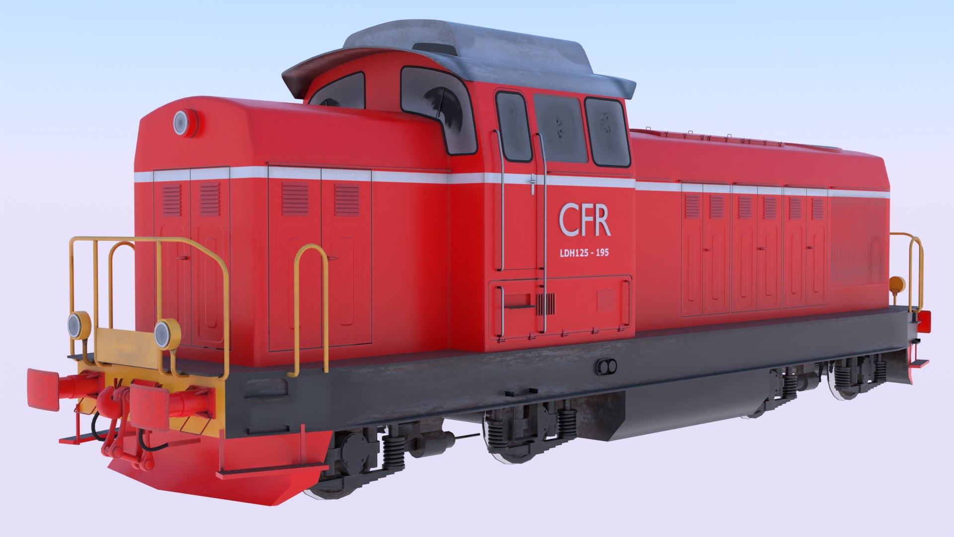 Locomotive Red PBR Textures 3D Model - TurboSquid 2029206
