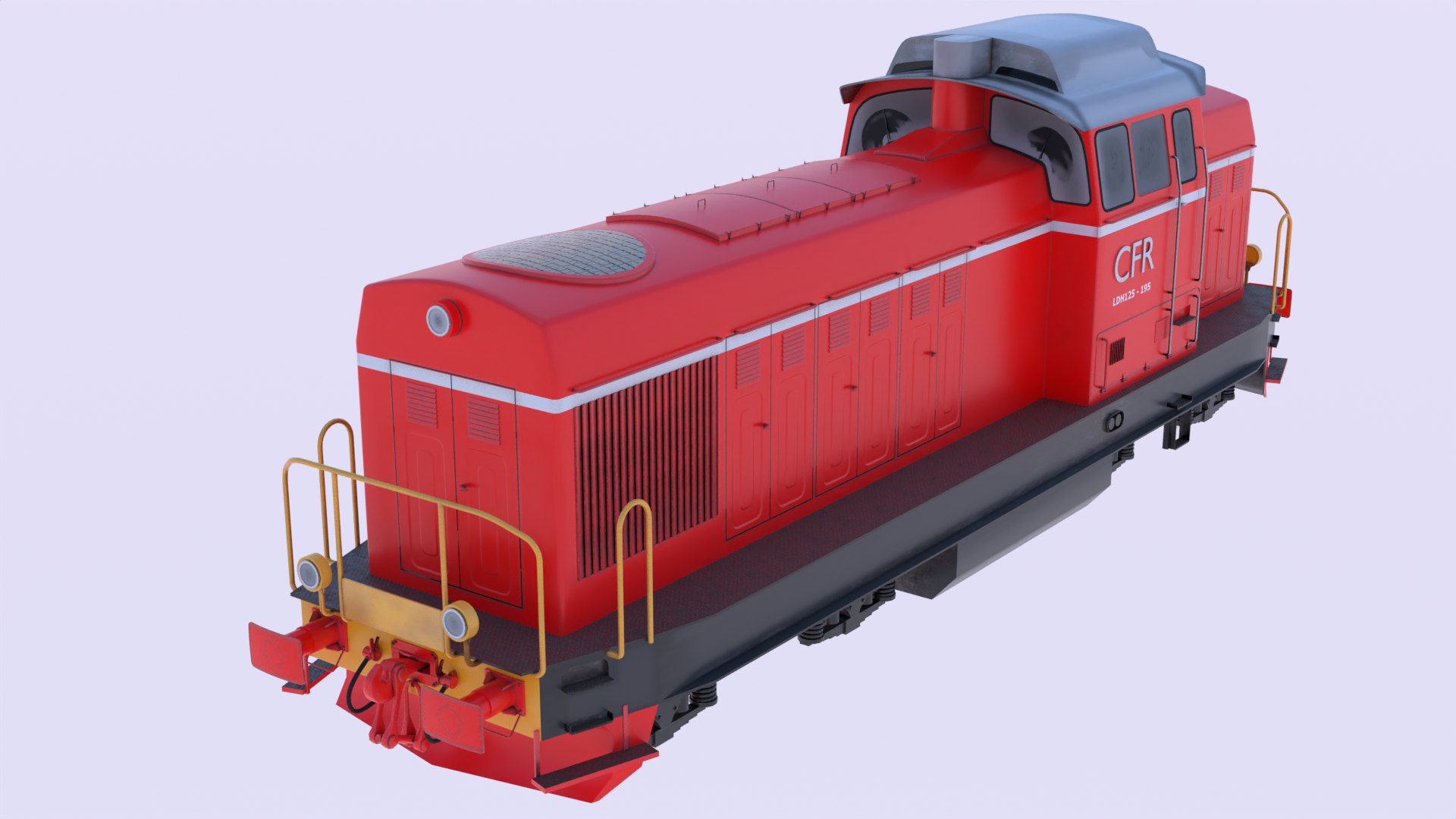 Locomotive Red PBR Textures 3D Model - TurboSquid 2029206