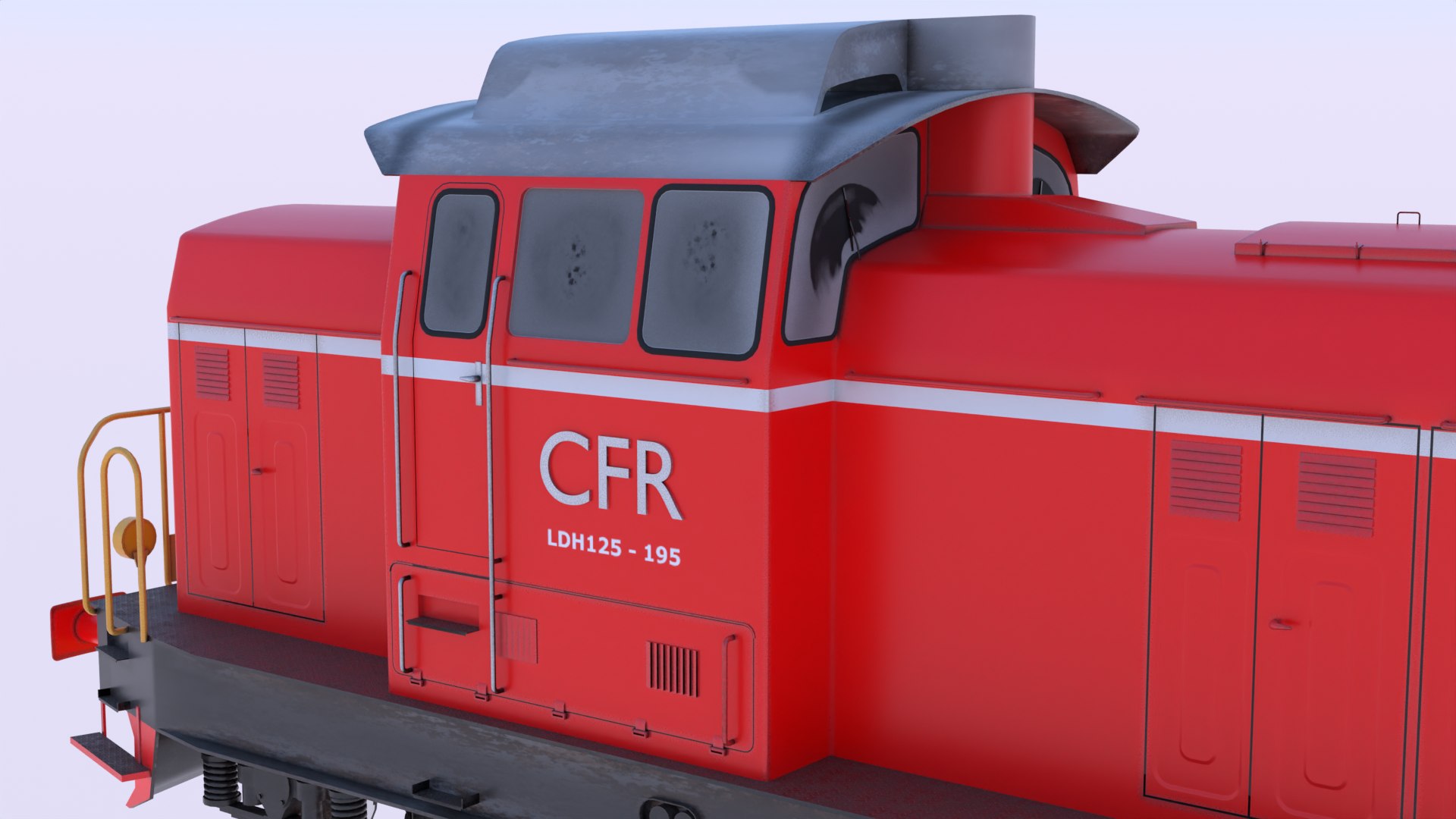 Locomotive Red PBR Textures 3D Model - TurboSquid 2029206
