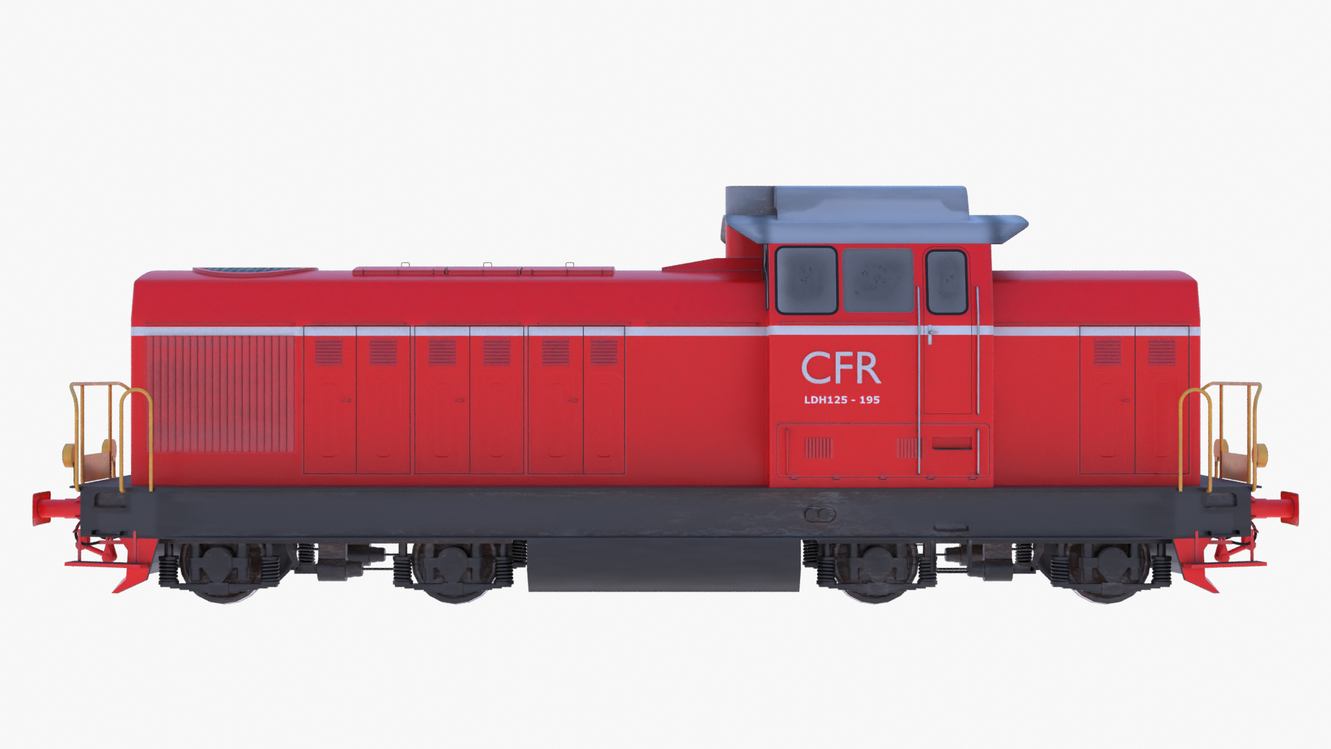 Locomotive Red PBR Textures 3D Model - TurboSquid 2029206