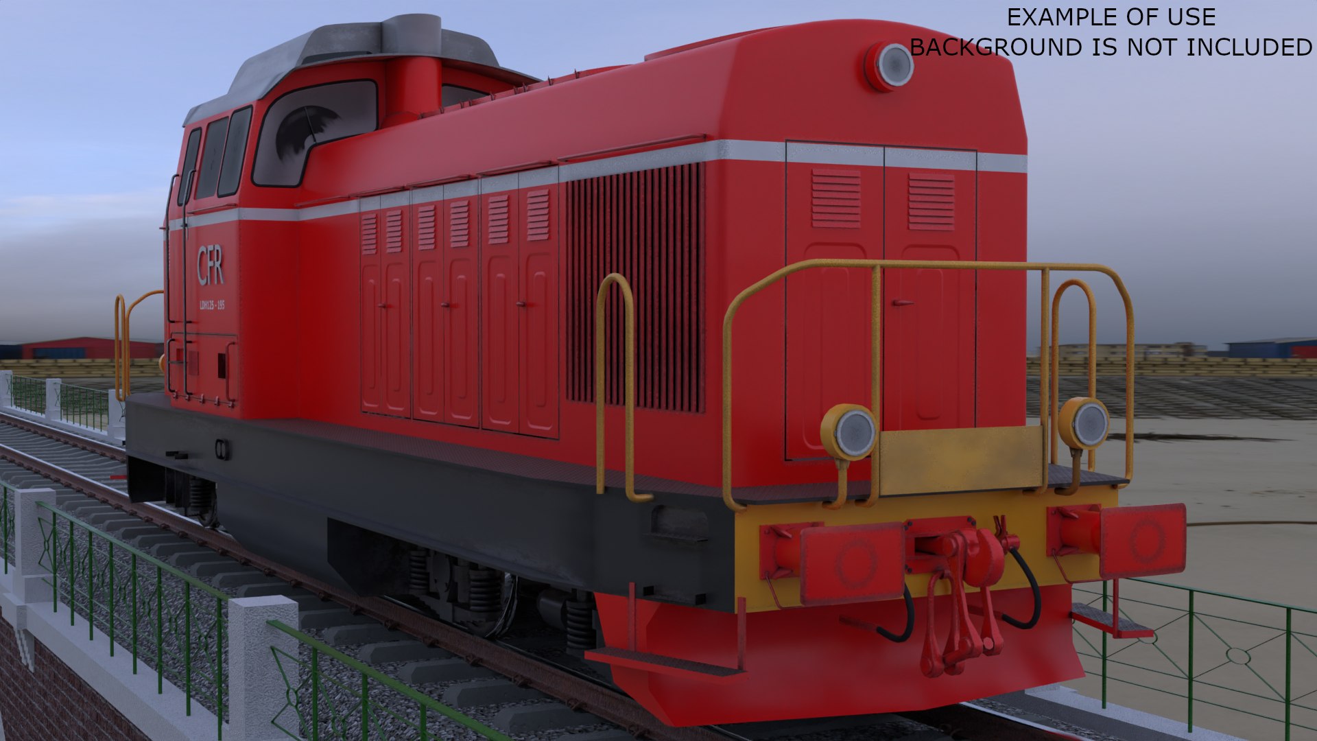 Locomotive Red PBR Textures 3D Model - TurboSquid 2029206