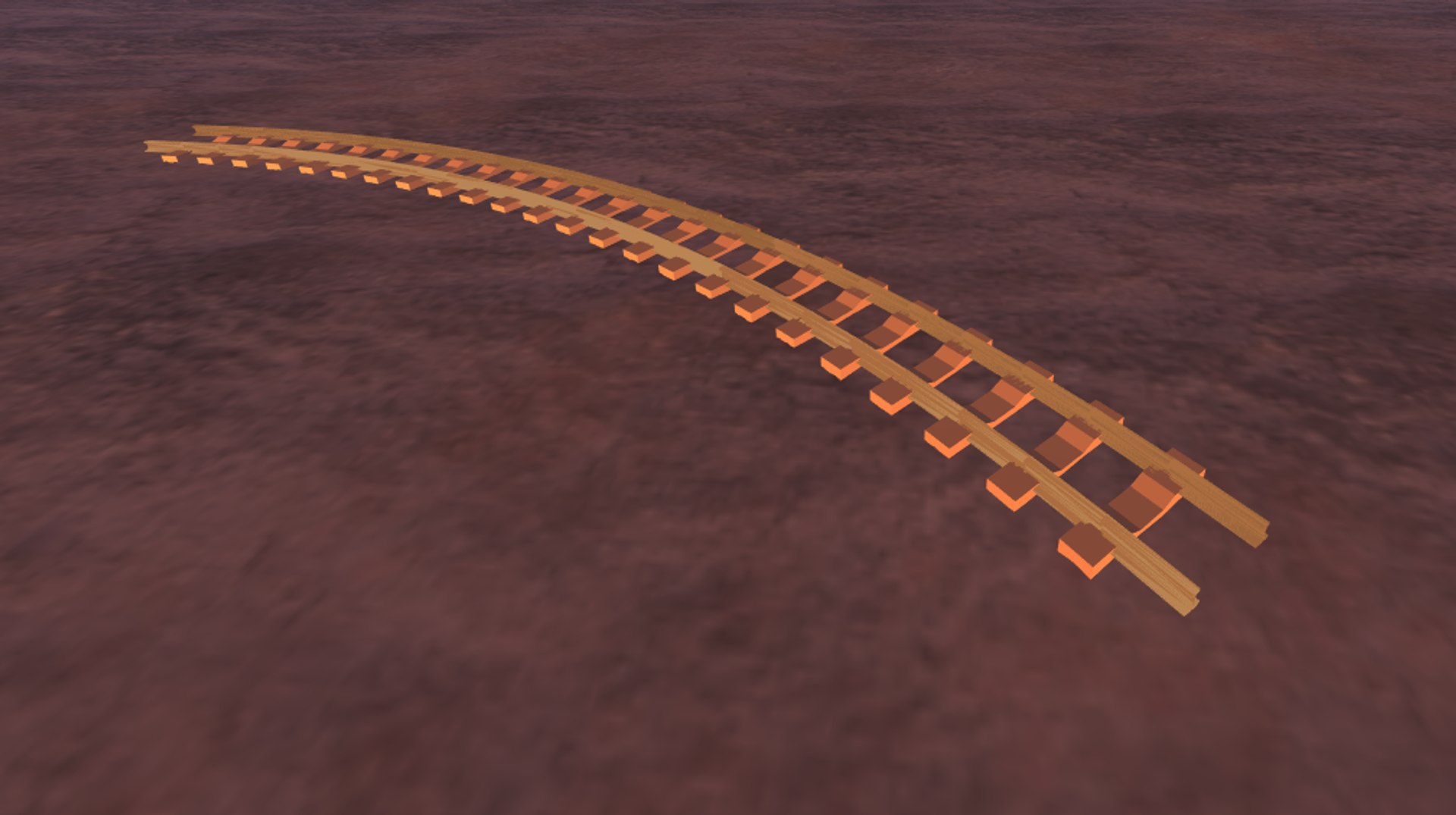 3D Model 45 Degree Curve Train Track - TurboSquid 1209009