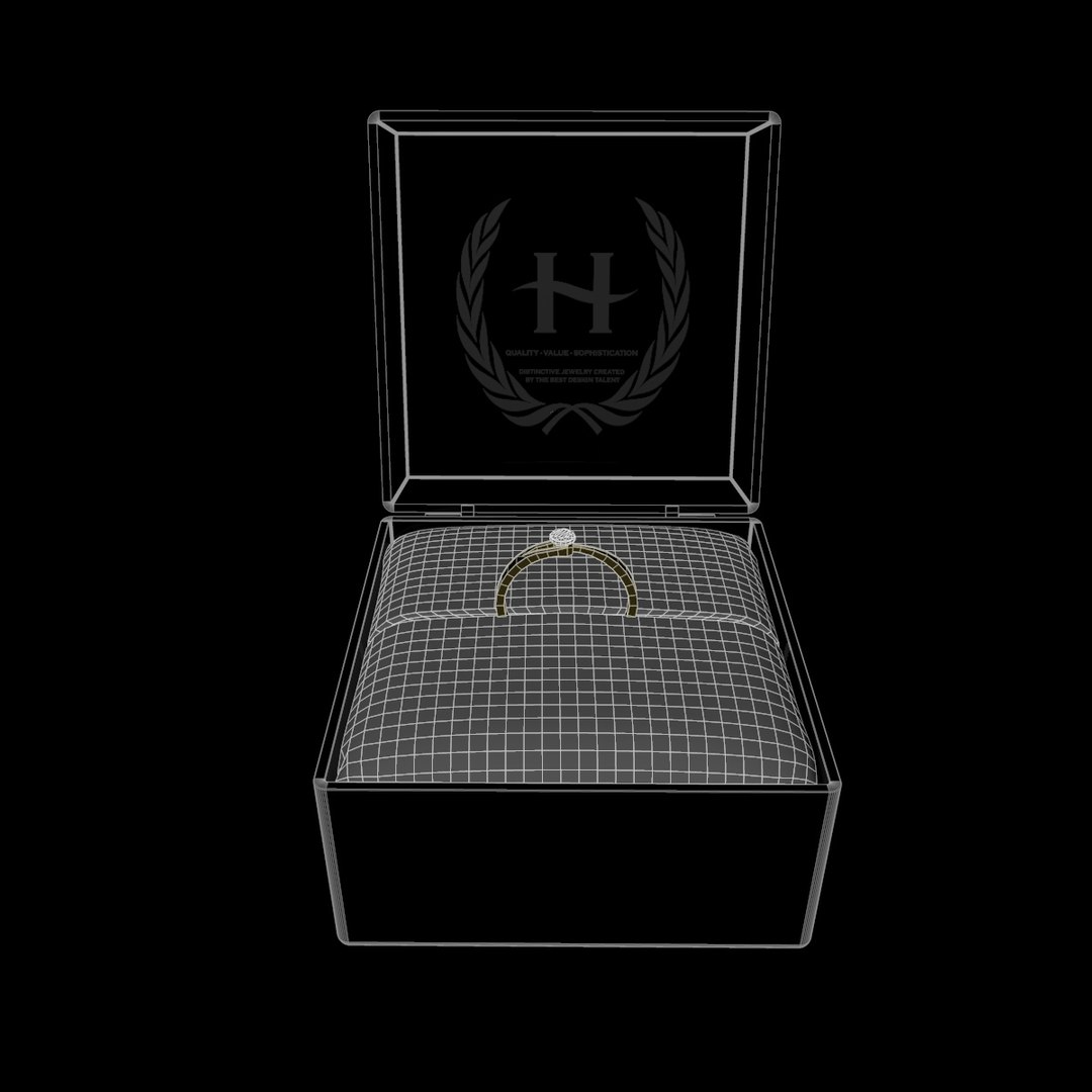 3d Model Of Diamond Ring Box