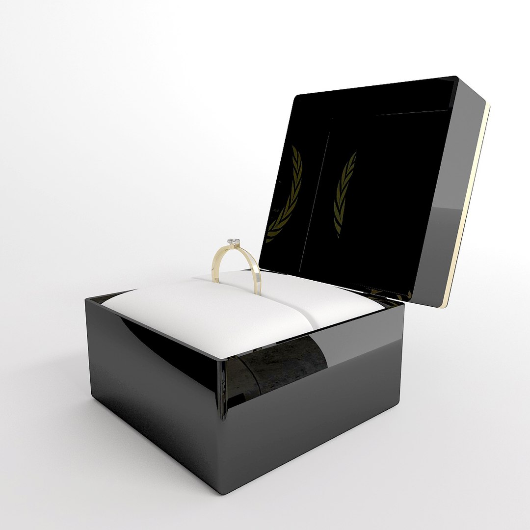 3d Model Of Diamond Ring Box
