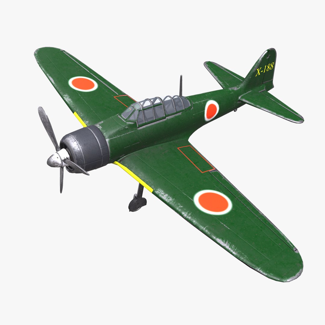 Mitsubishi A6m Zero Fighter Plane 3D - TurboSquid 1657606