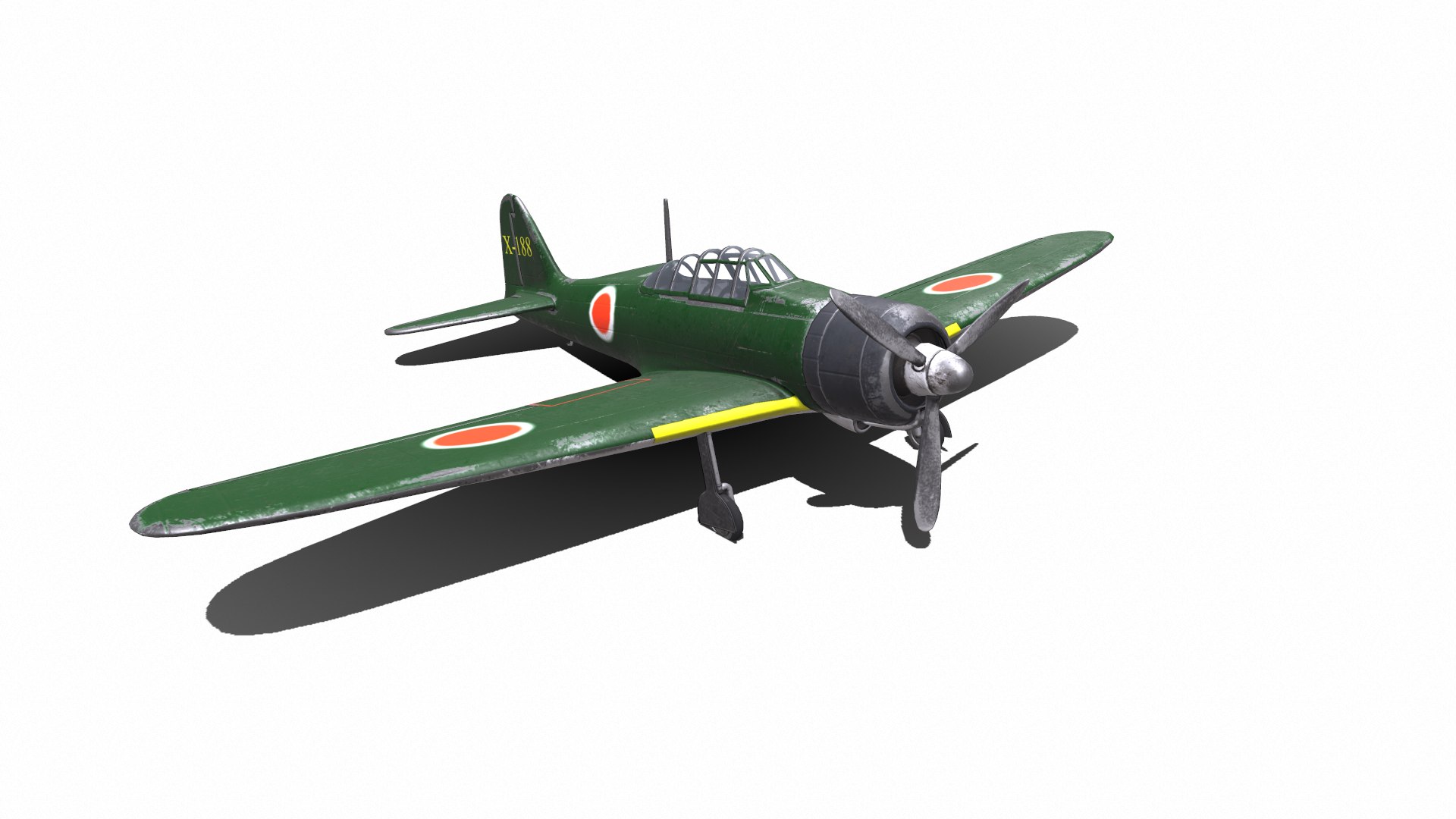 Mitsubishi A6m Zero Fighter Plane 3D - TurboSquid 1657606