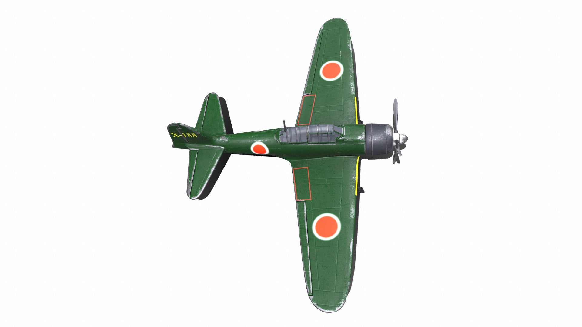 Mitsubishi A6m Zero Fighter Plane 3D - TurboSquid 1657606