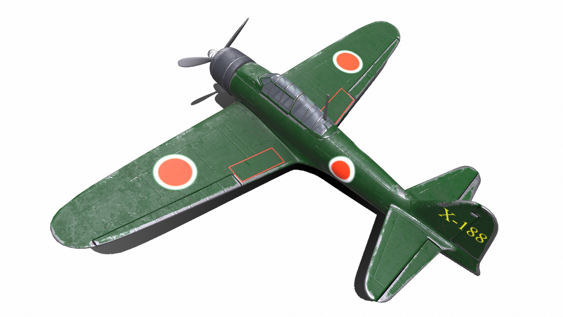 Mitsubishi A6m Zero Fighter Plane 3D - TurboSquid 1657606