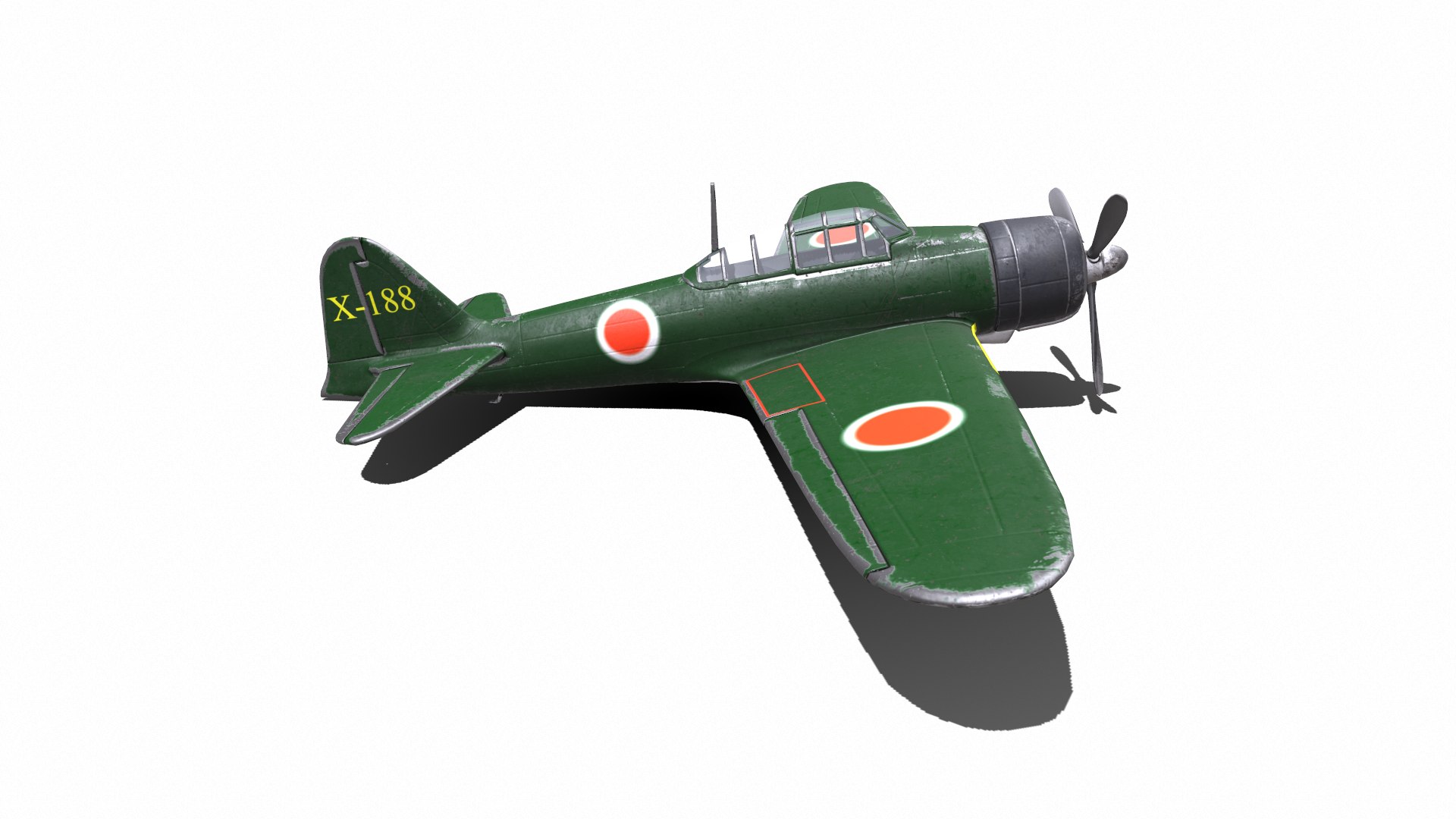 Mitsubishi A6m Zero Fighter Plane 3D - TurboSquid 1657606