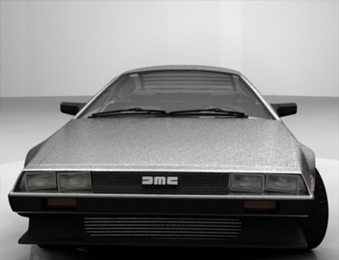 delorean car 3d model