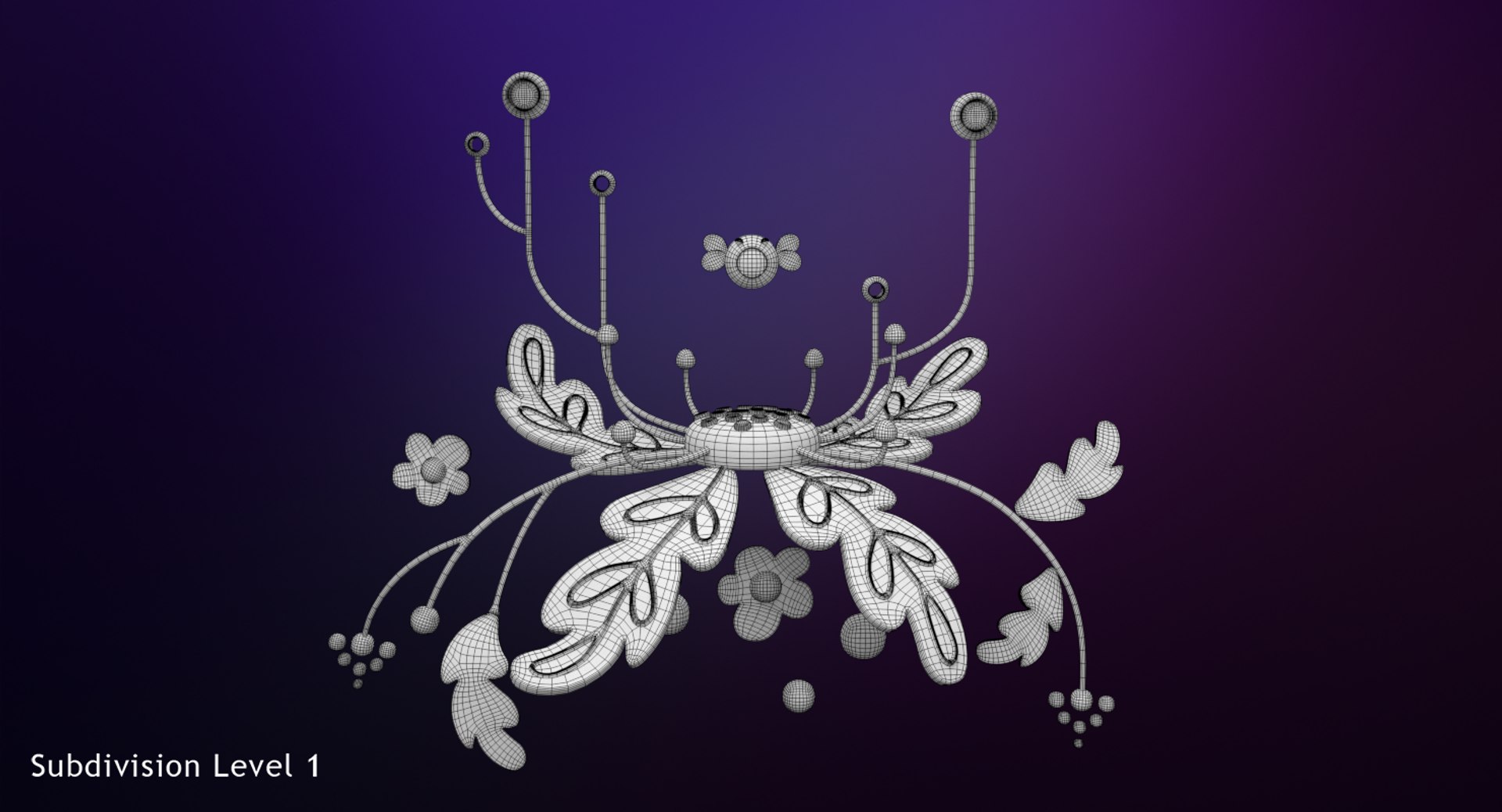 3D Magic Cartoon Flower - TurboSquid 1242416