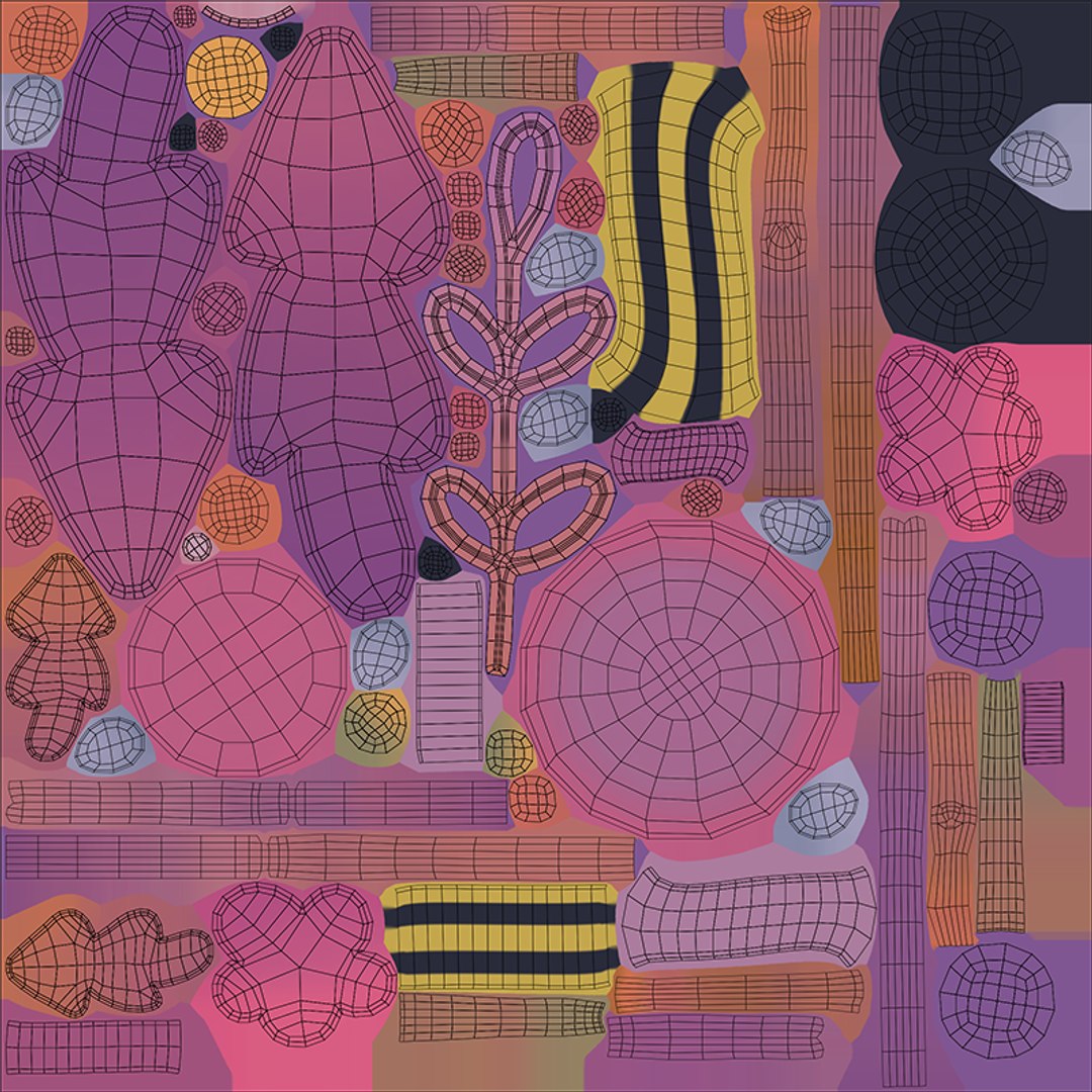 3D Magic Cartoon Flower - TurboSquid 1242416