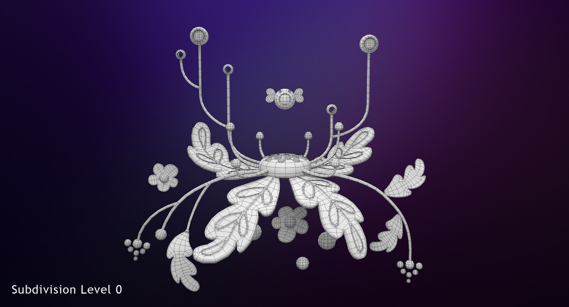 3D Magic Cartoon Flower - TurboSquid 1242416