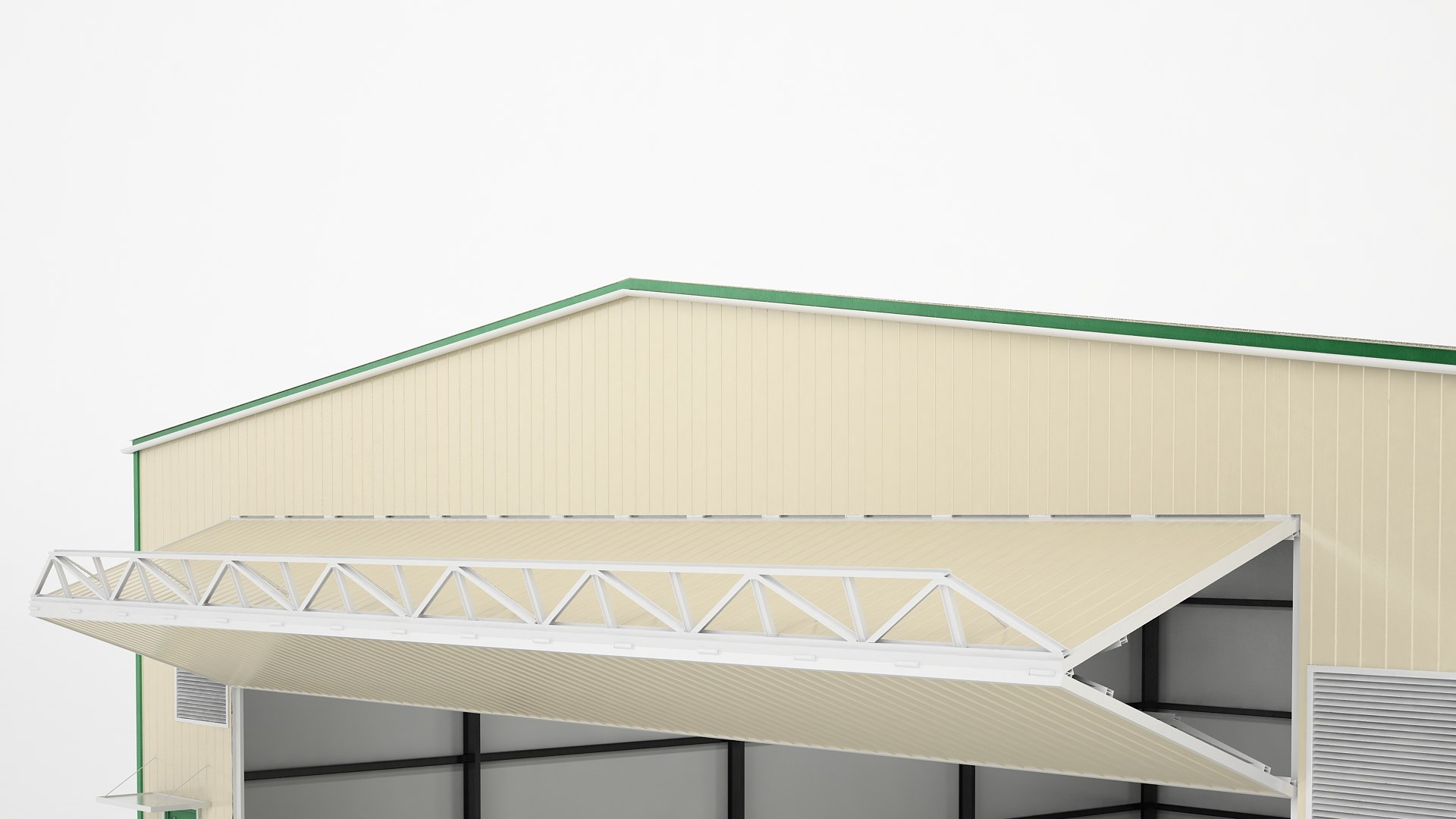 Airport Hangar Open 3D Model - TurboSquid 1443931