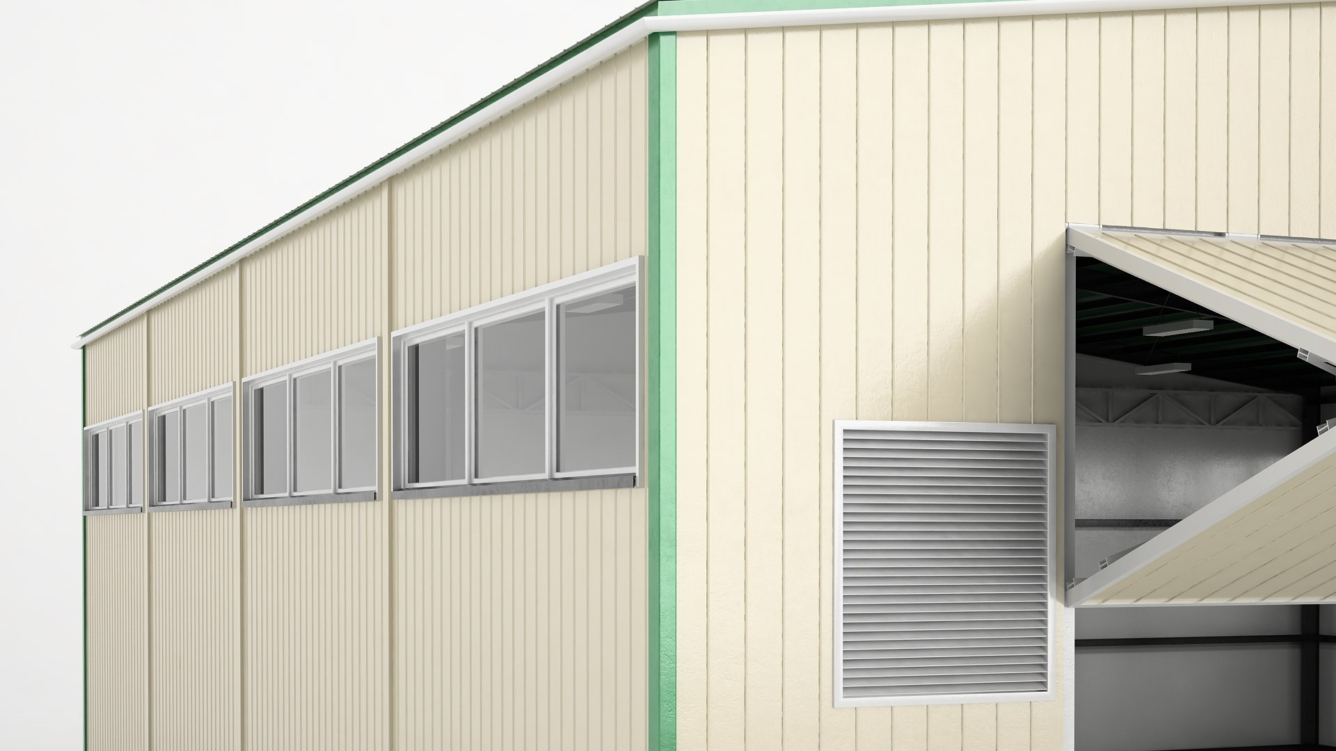 Airport Hangar Open 3D Model - TurboSquid 1443931