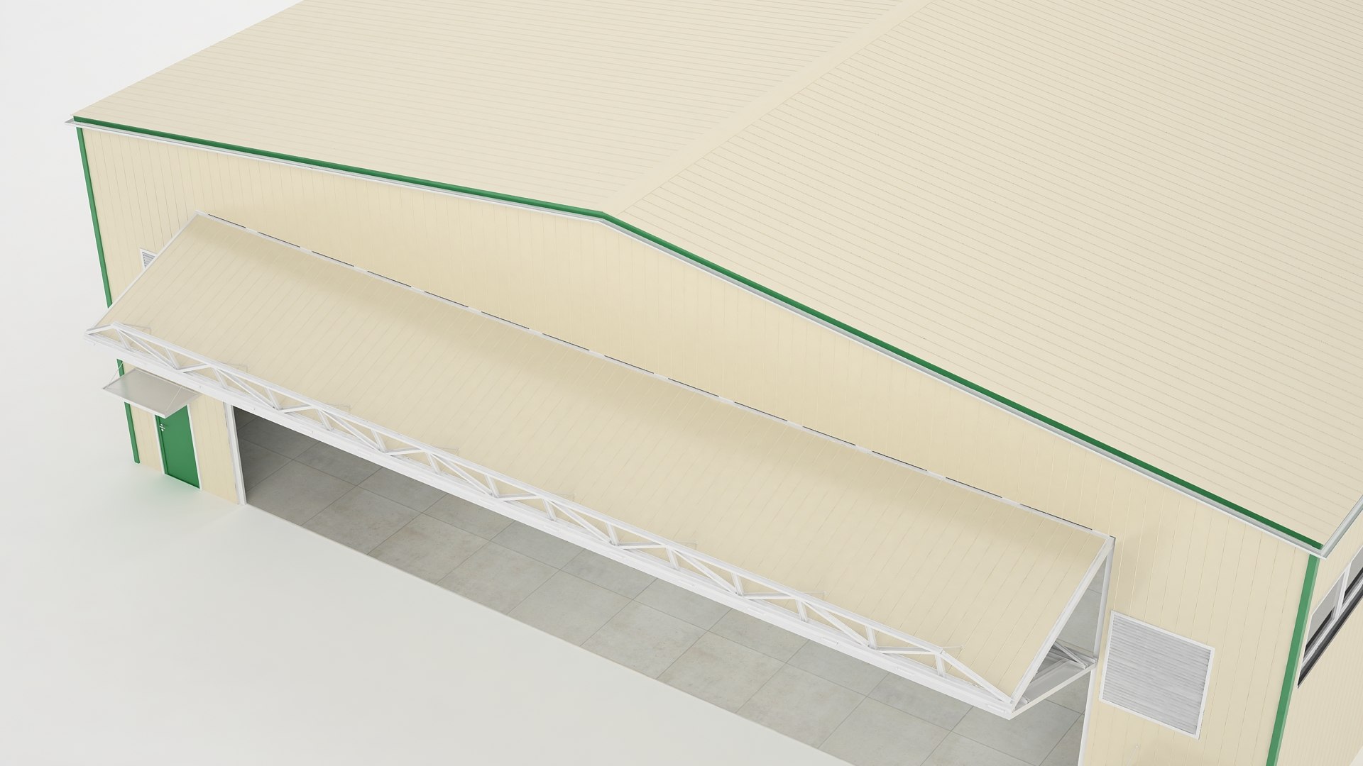 Airport Hangar Open 3D Model - TurboSquid 1443931