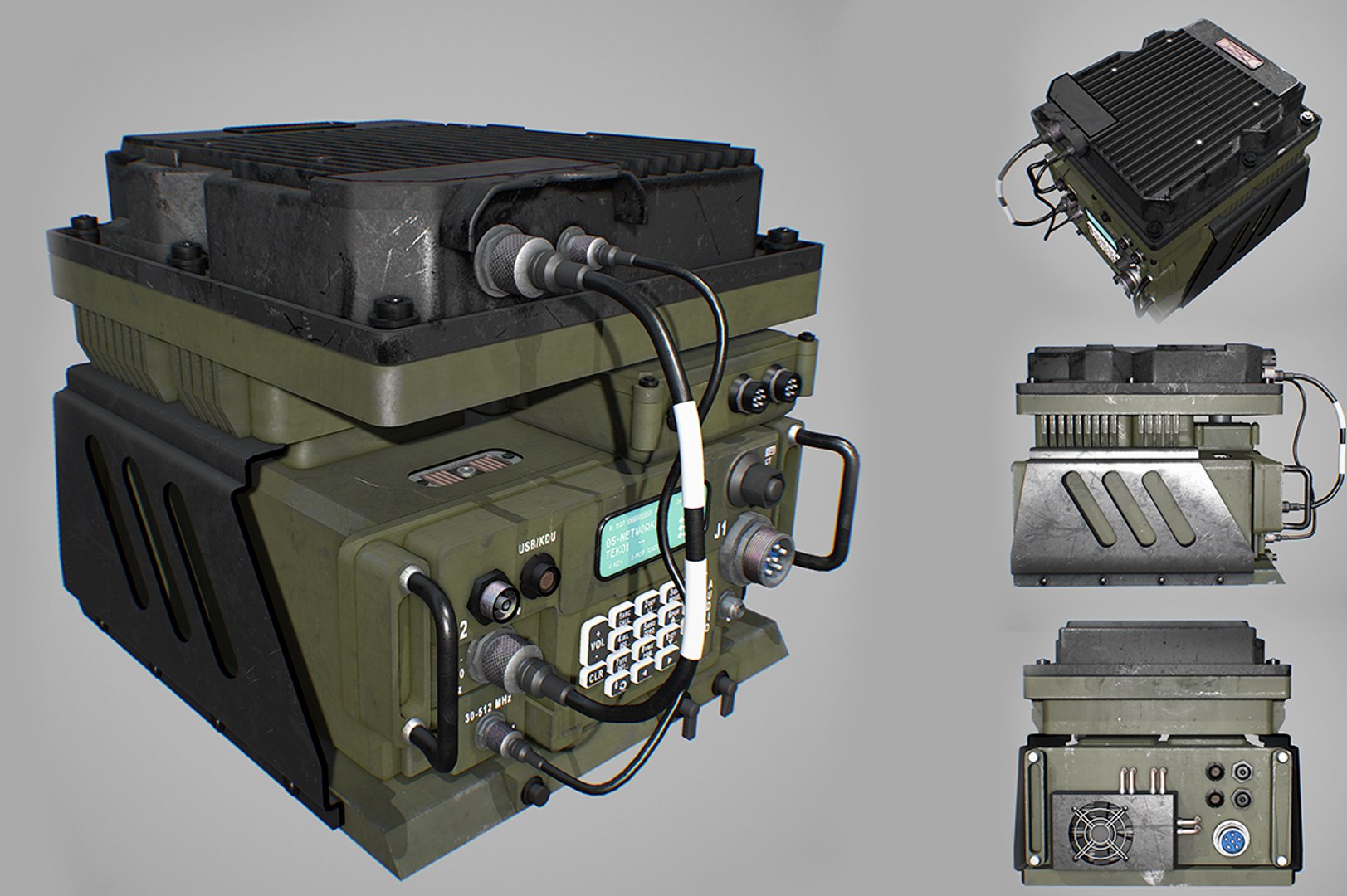 Army Radio Transceiver 3D Model - TurboSquid 1327689