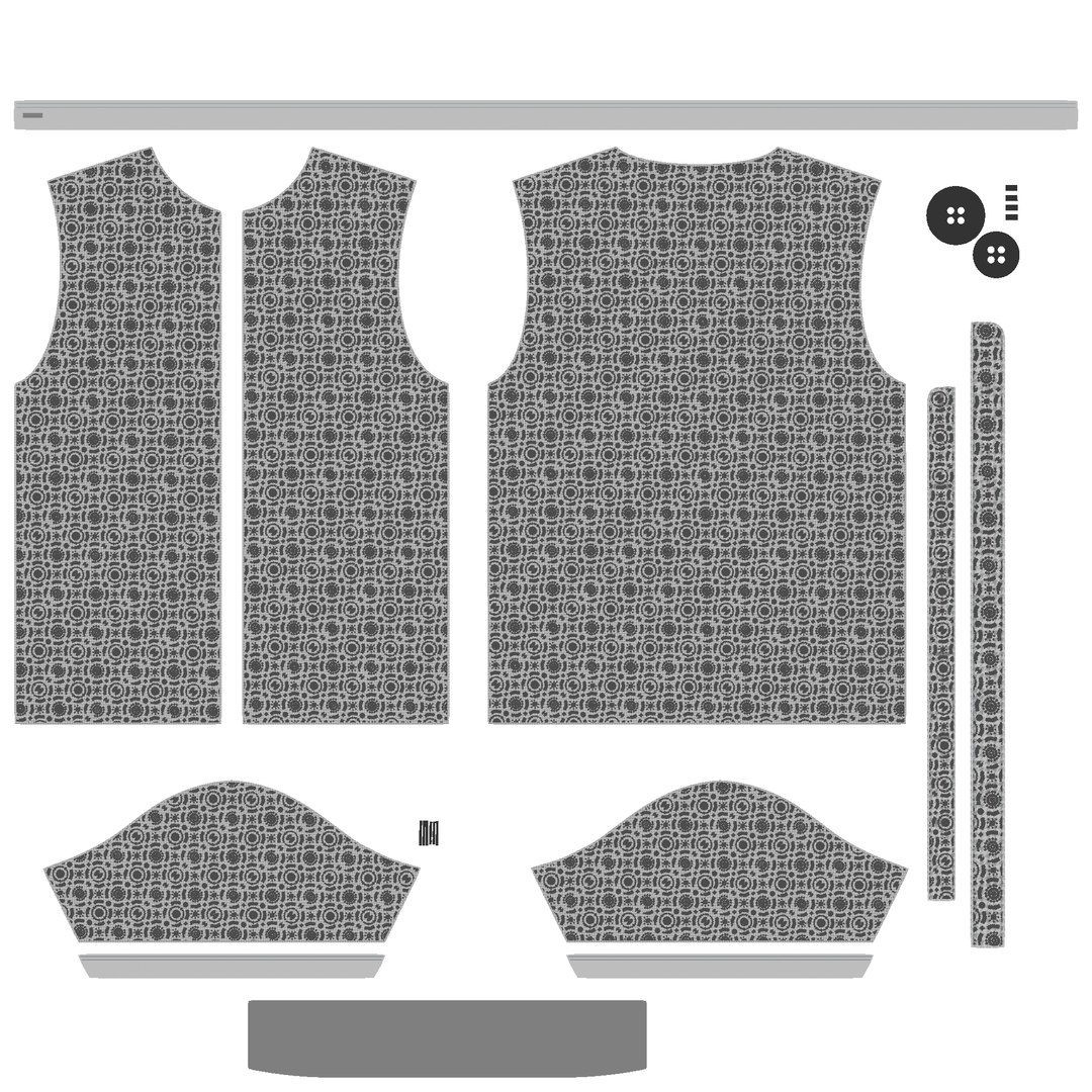 3D Men Printed 7 Buttons- Polo Shirt In Low Poly Model - TurboSquid 2373725