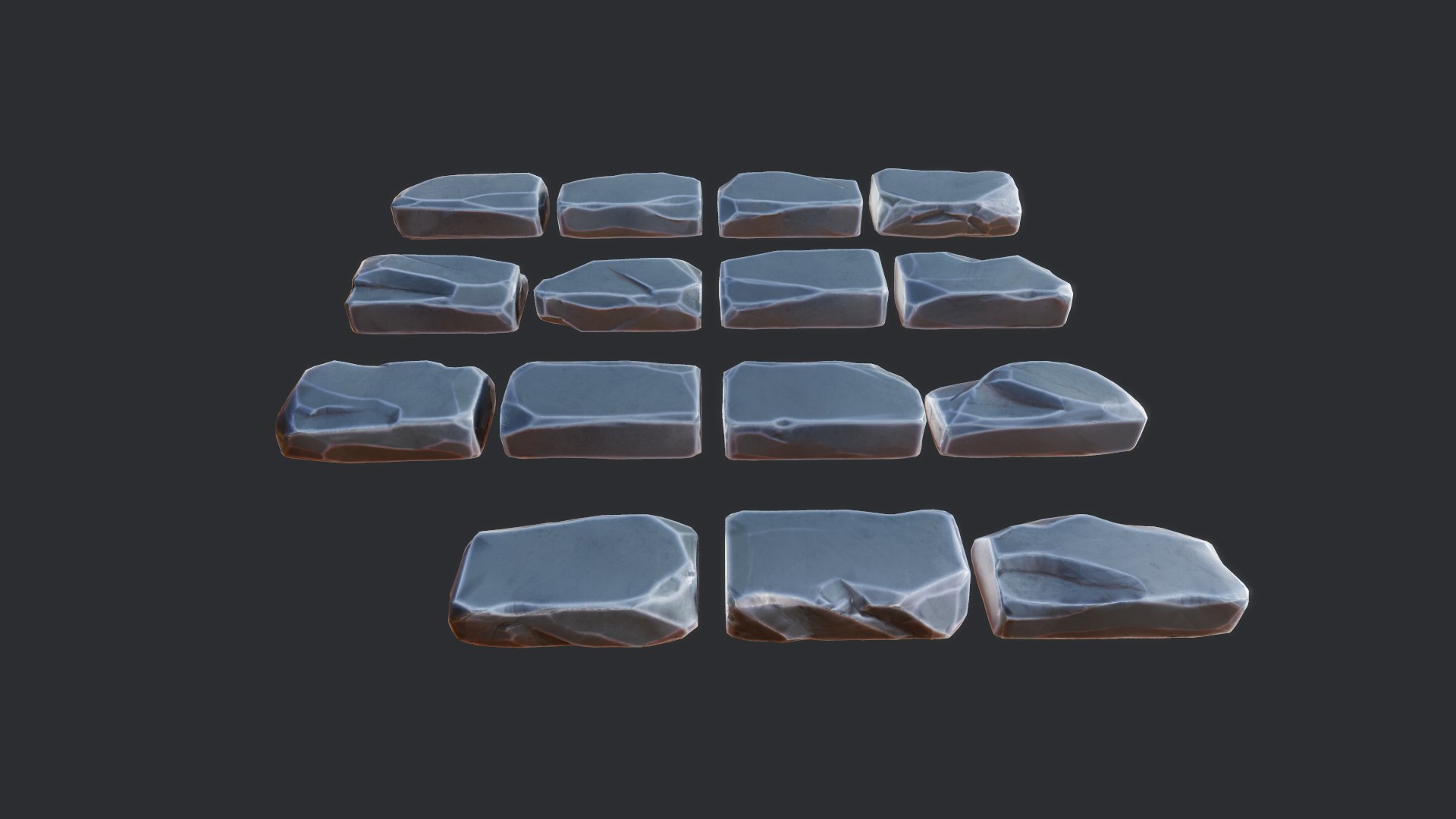 3D Model Stylized Stone Blocks - TurboSquid 2045031