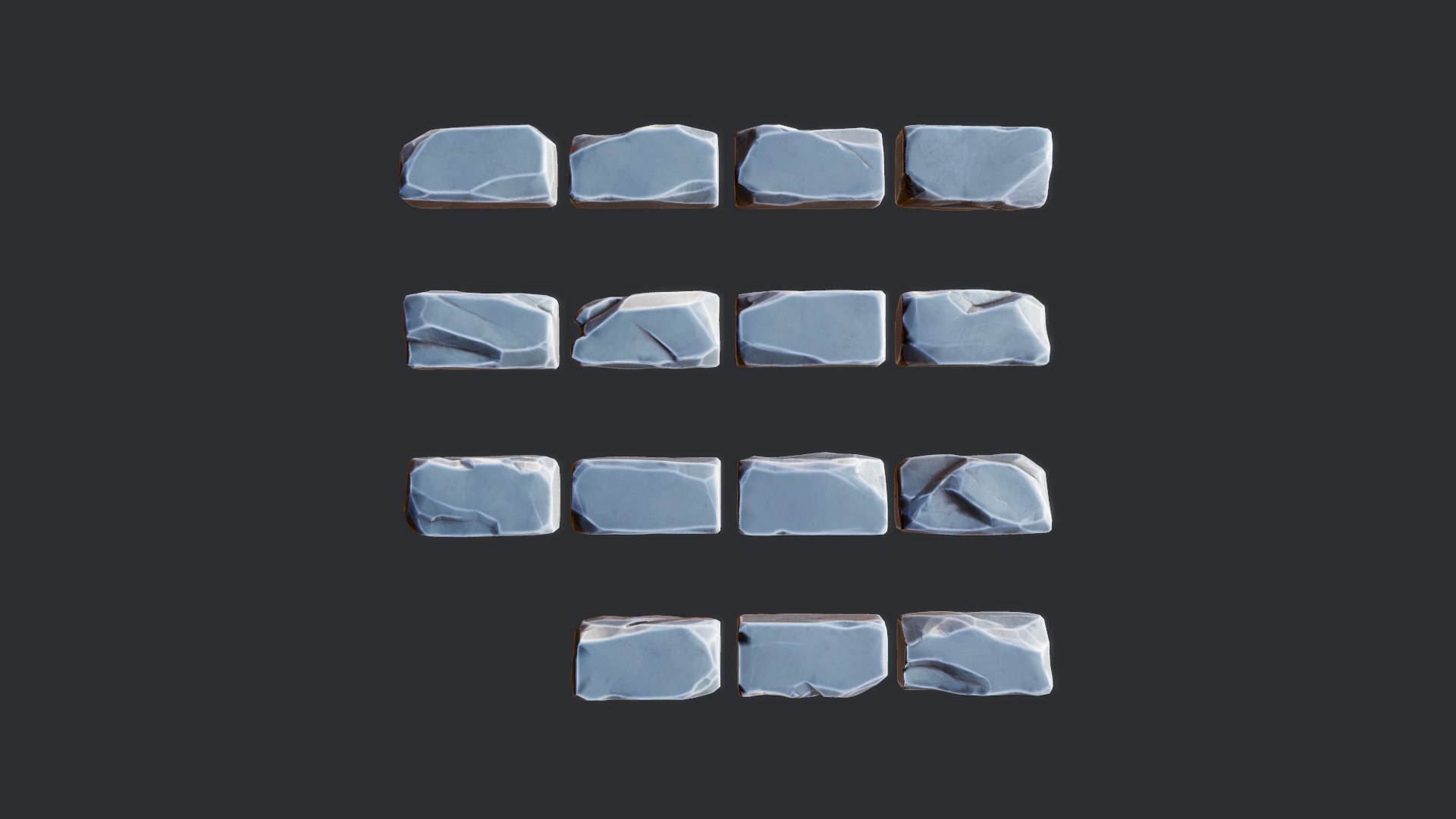 3D Model Stylized Stone Blocks - TurboSquid 2045031