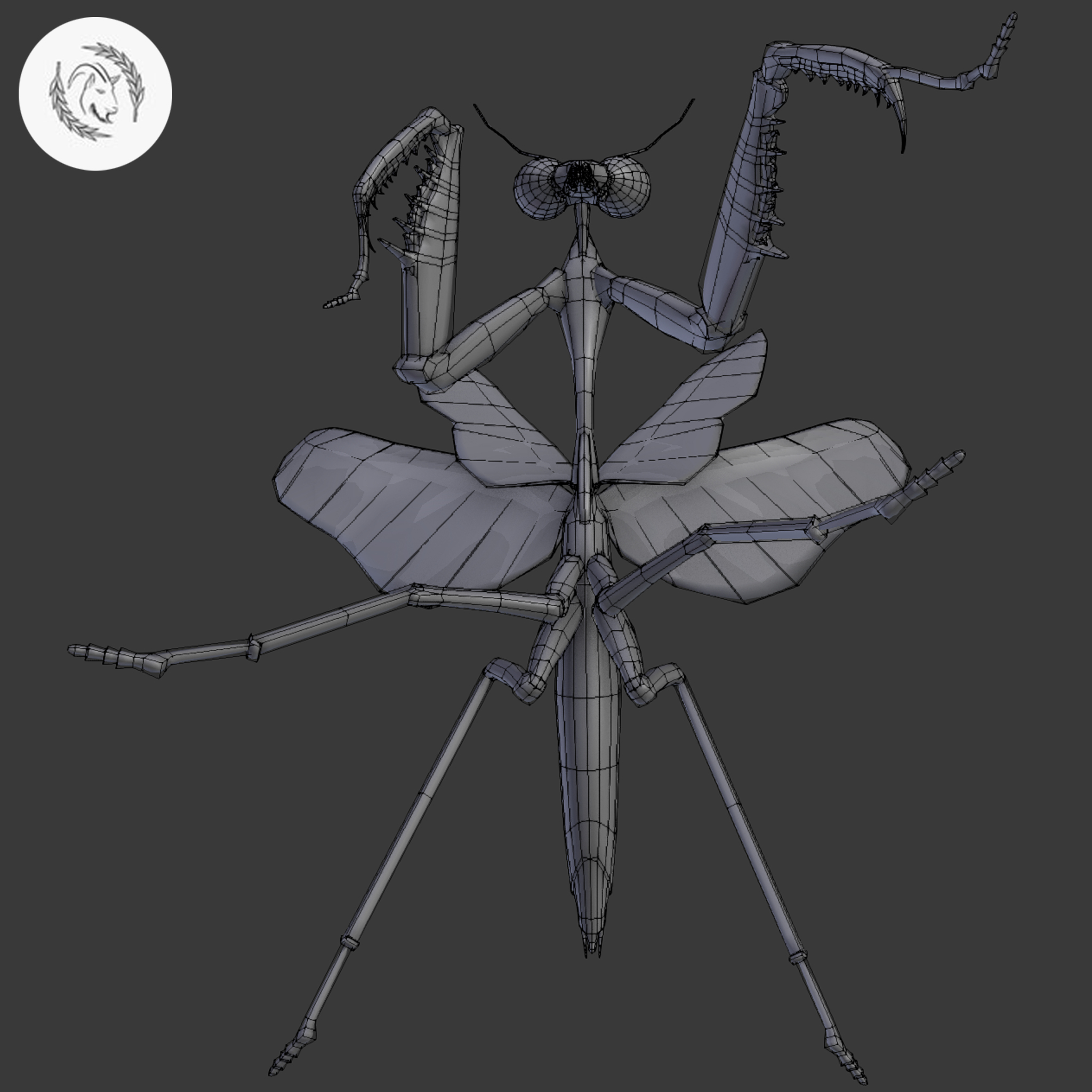3D praying mantis - TurboSquid 1231685