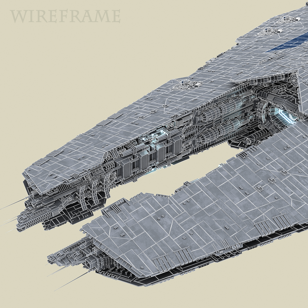 3d science fiction details