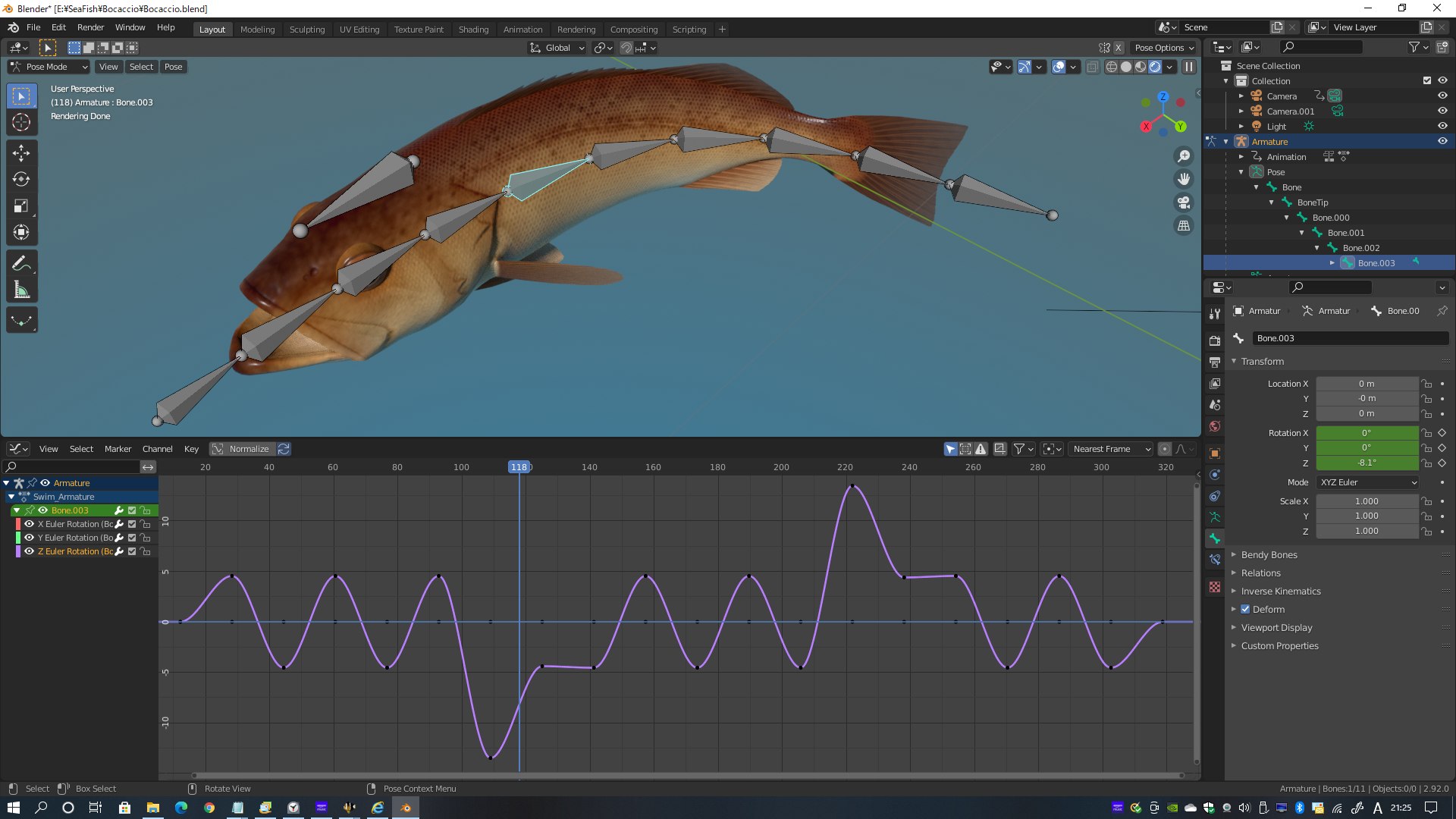Bocaccio Fish 3d Model