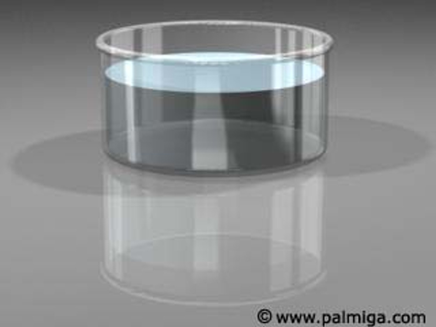 3d laboratory glass cup